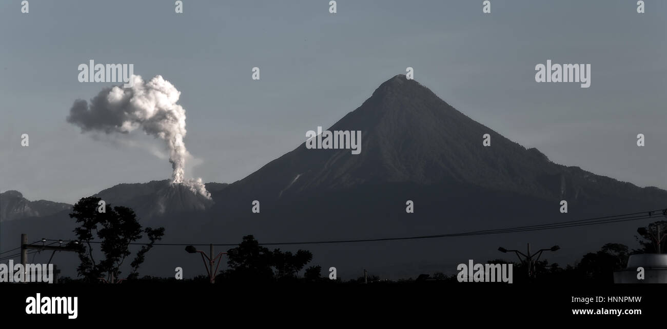Volcano in America Stock Photo - Alamy