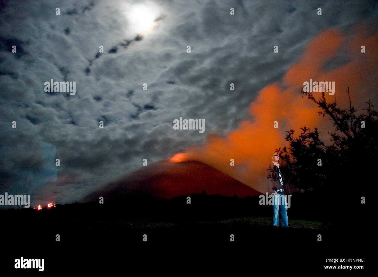 Volcano in America Stock Photo - Alamy