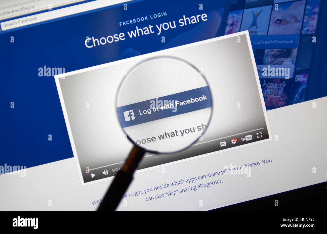 MONTREAL, CANADA - FEBRUARY 12, 2017 - Facebook login web page ...