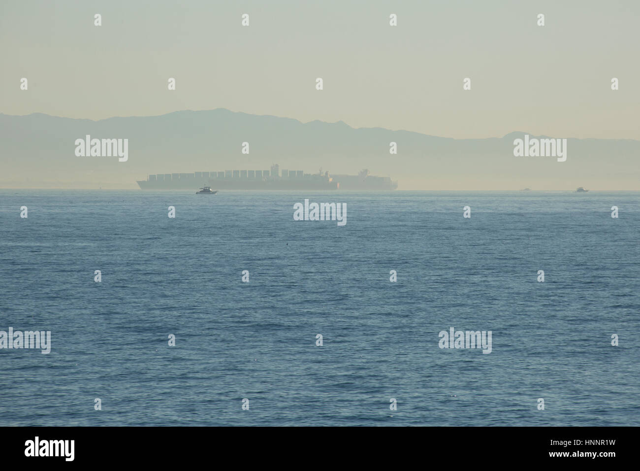 Container ship out at sea Stock Photo - Alamy