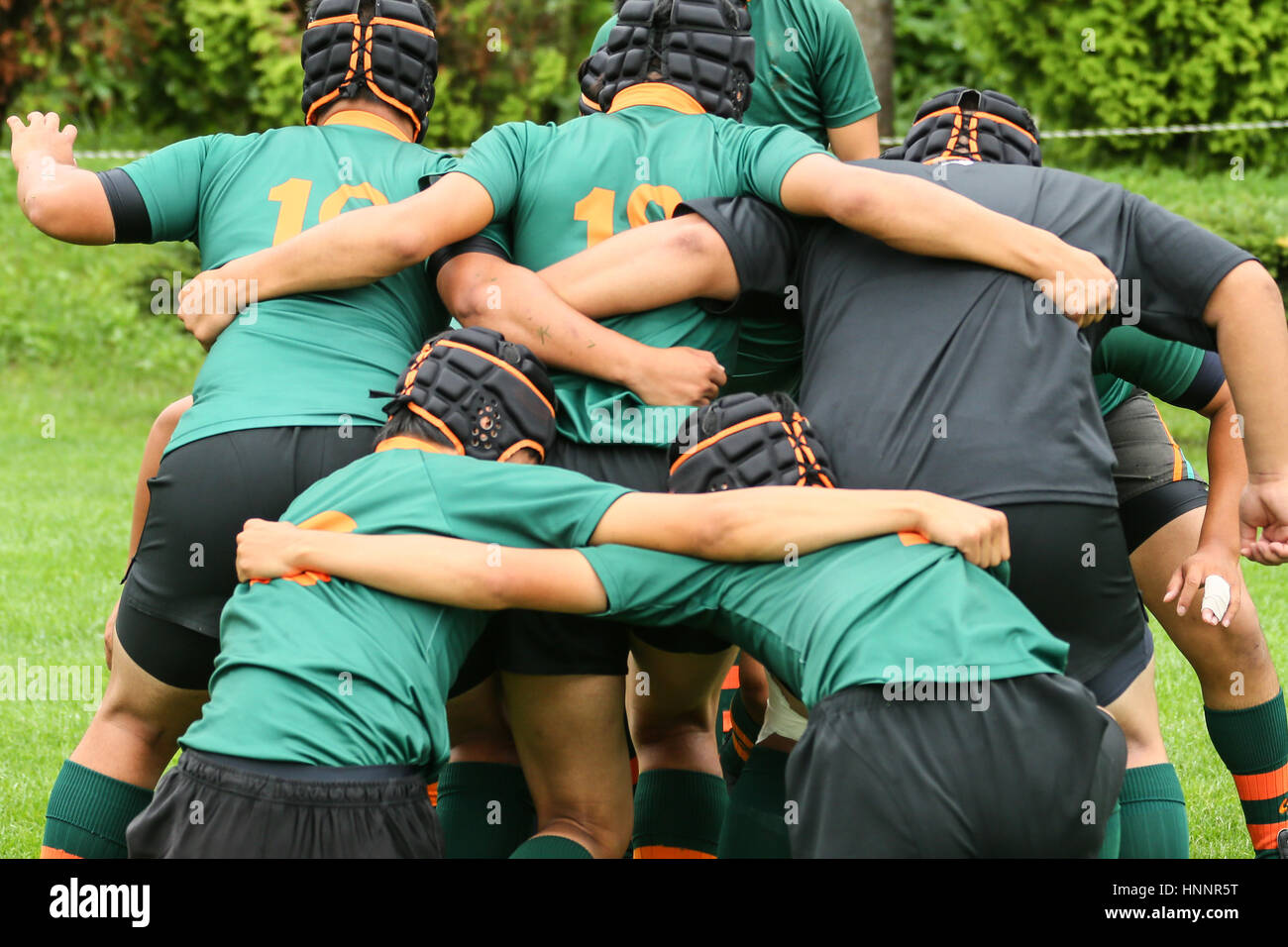 School rugby team hi-res stock photography and images - Alamy