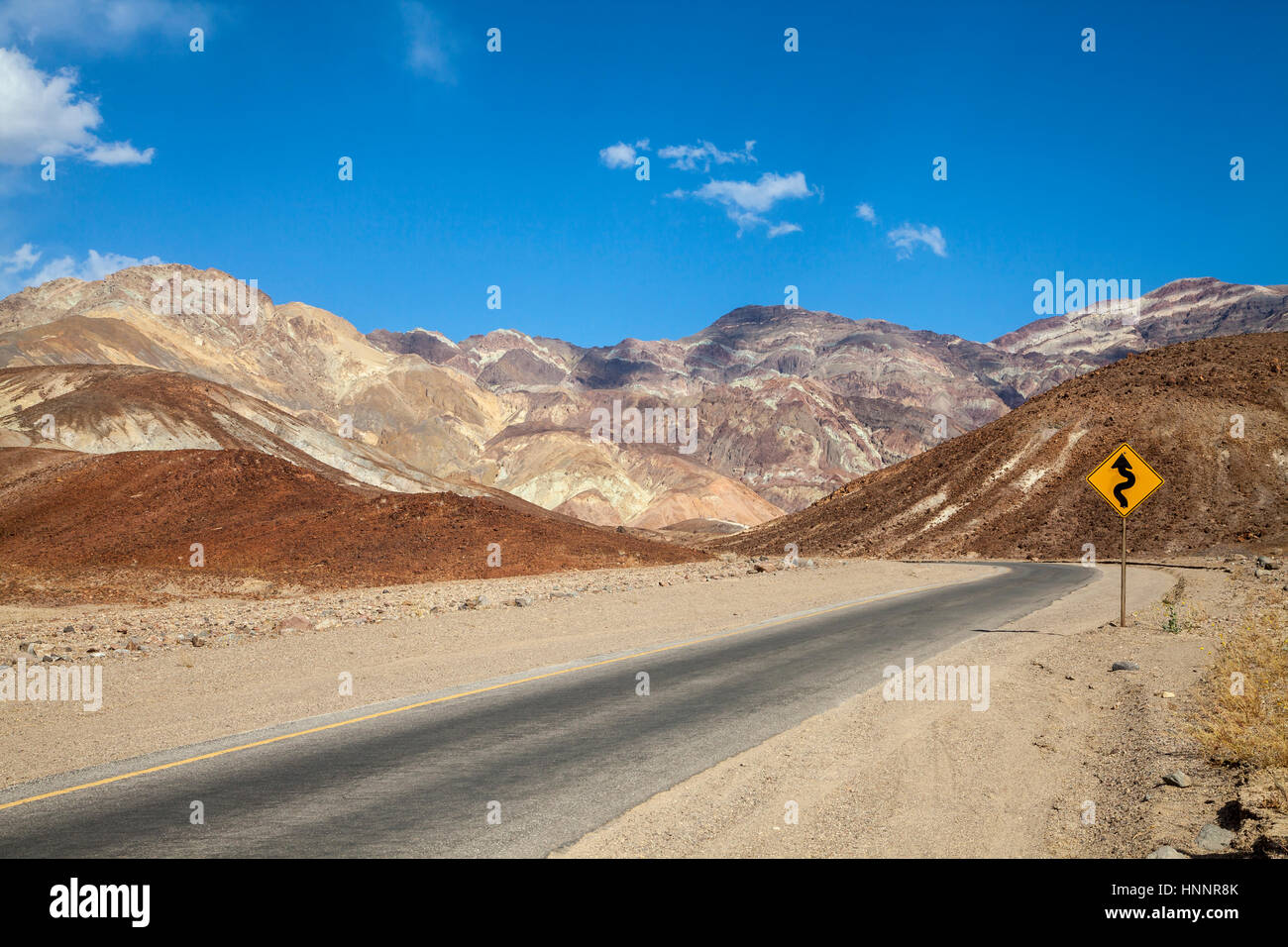 Death valley scenic road highway national park hi-res stock photography ...