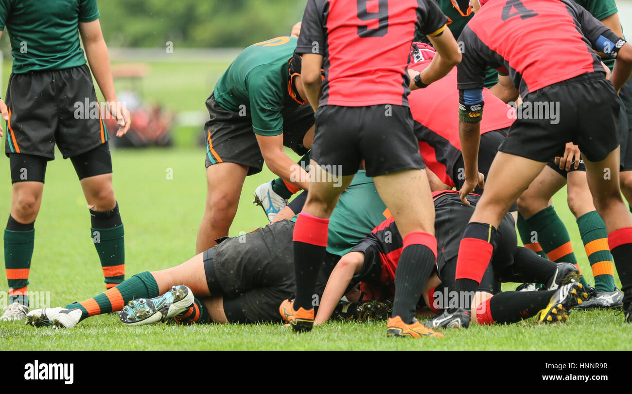 Male student rugby ball hi-res stock photography and images - Alamy