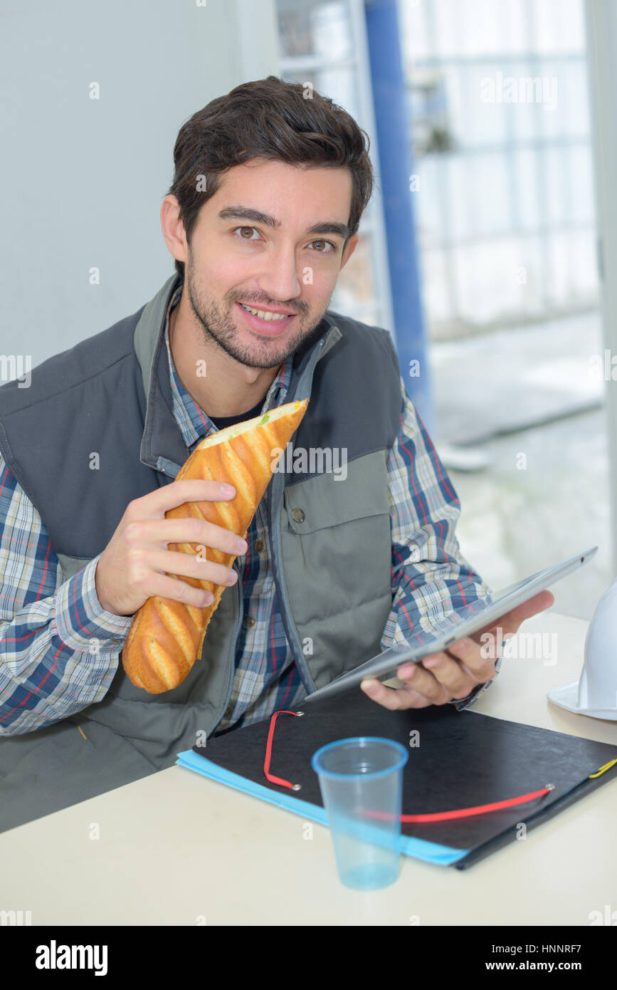 during snack break Stock Photo - Alamy