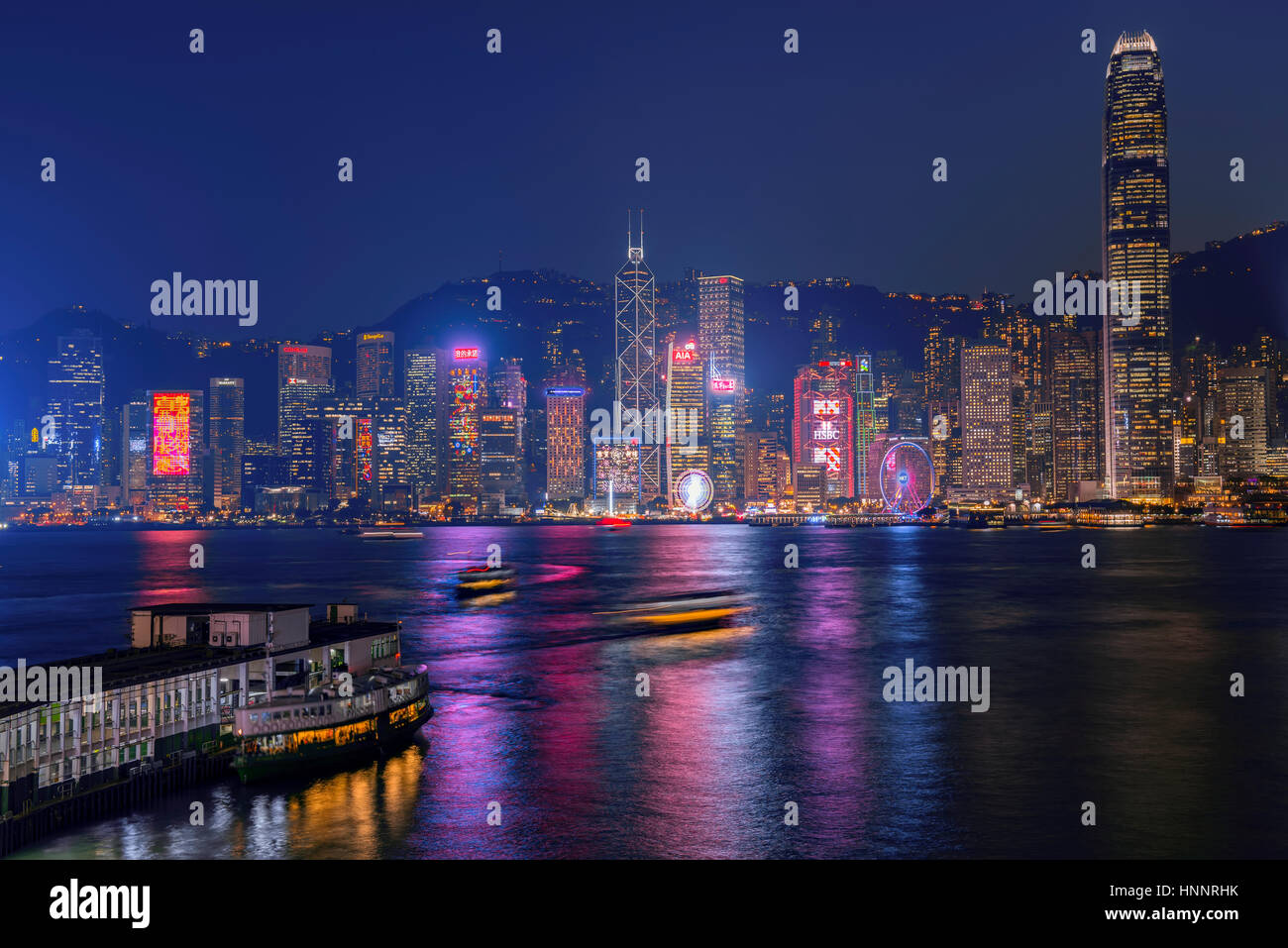 Aerial of central district, Hong Kong, China Stock Photo - Alamy