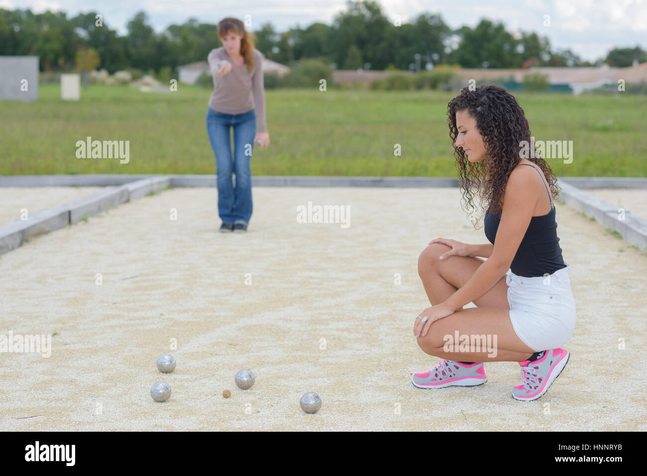 Petanque pitch hi-res stock photography and images - Alamy