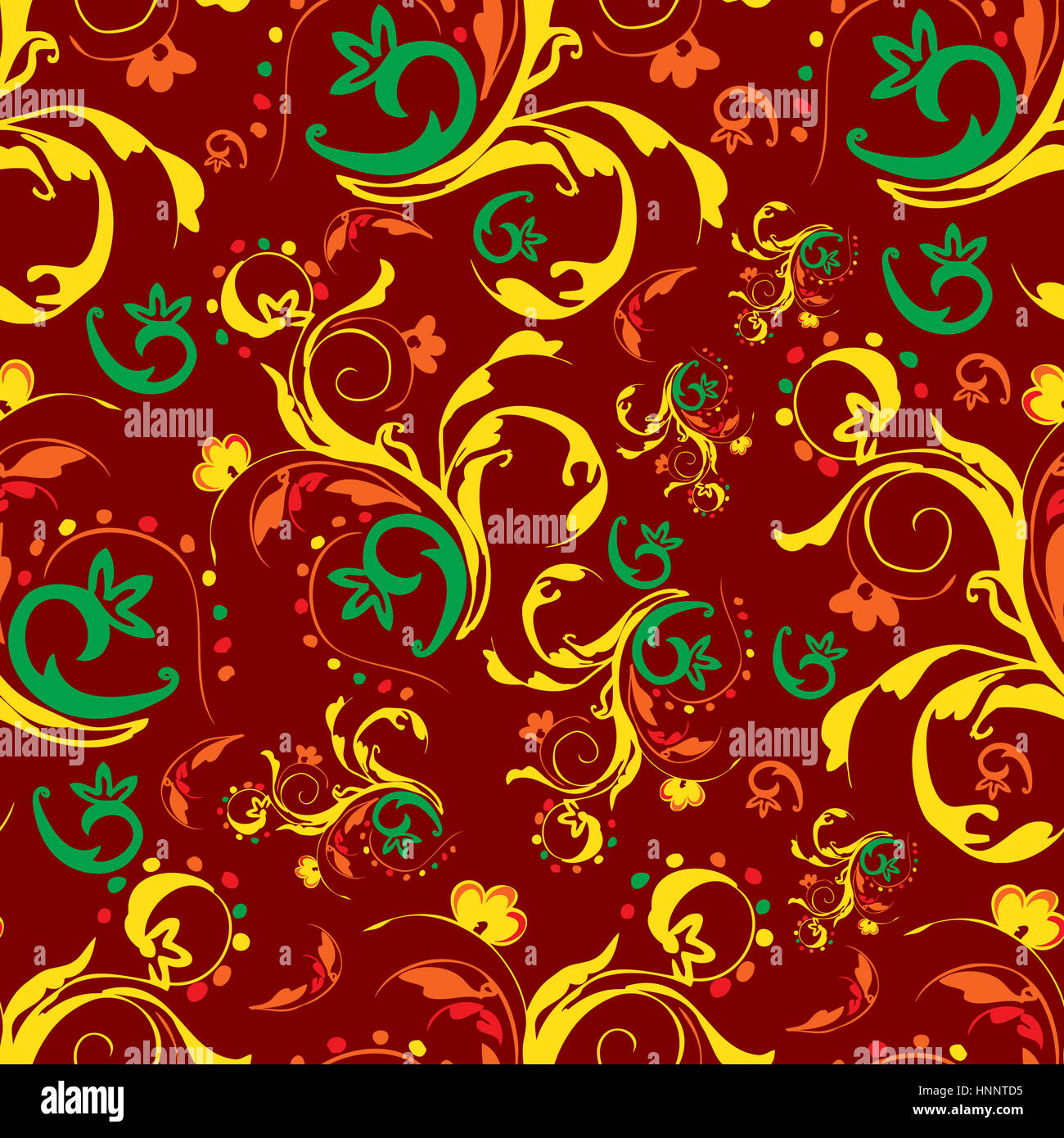 Seamless repeating floral pattern.Vector Stock Photo - Alamy