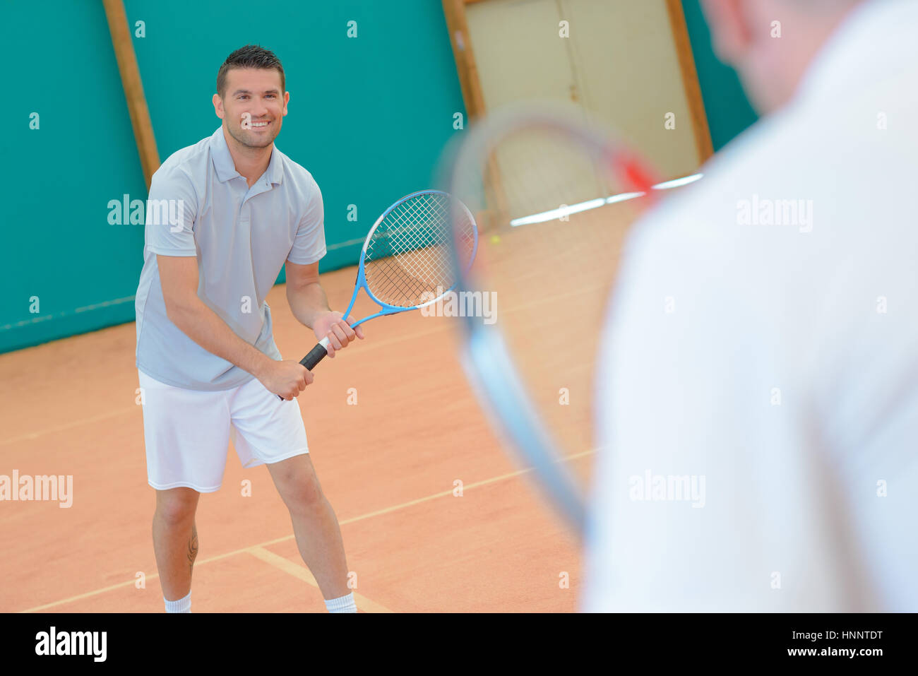 Level tennis court hi-res stock photography and images - Alamy