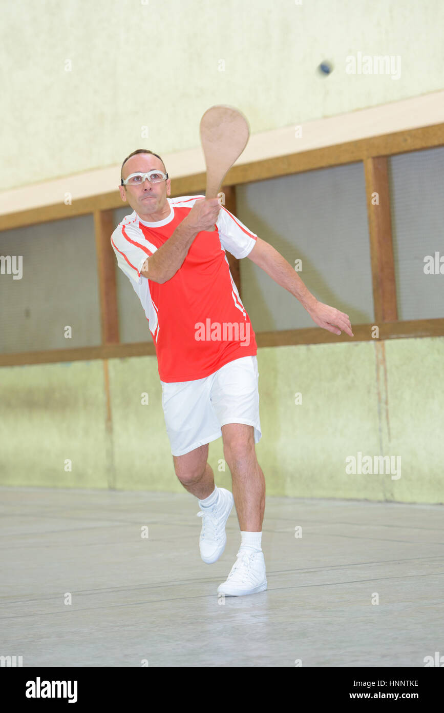 man playing pala Stock Photo - Alamy