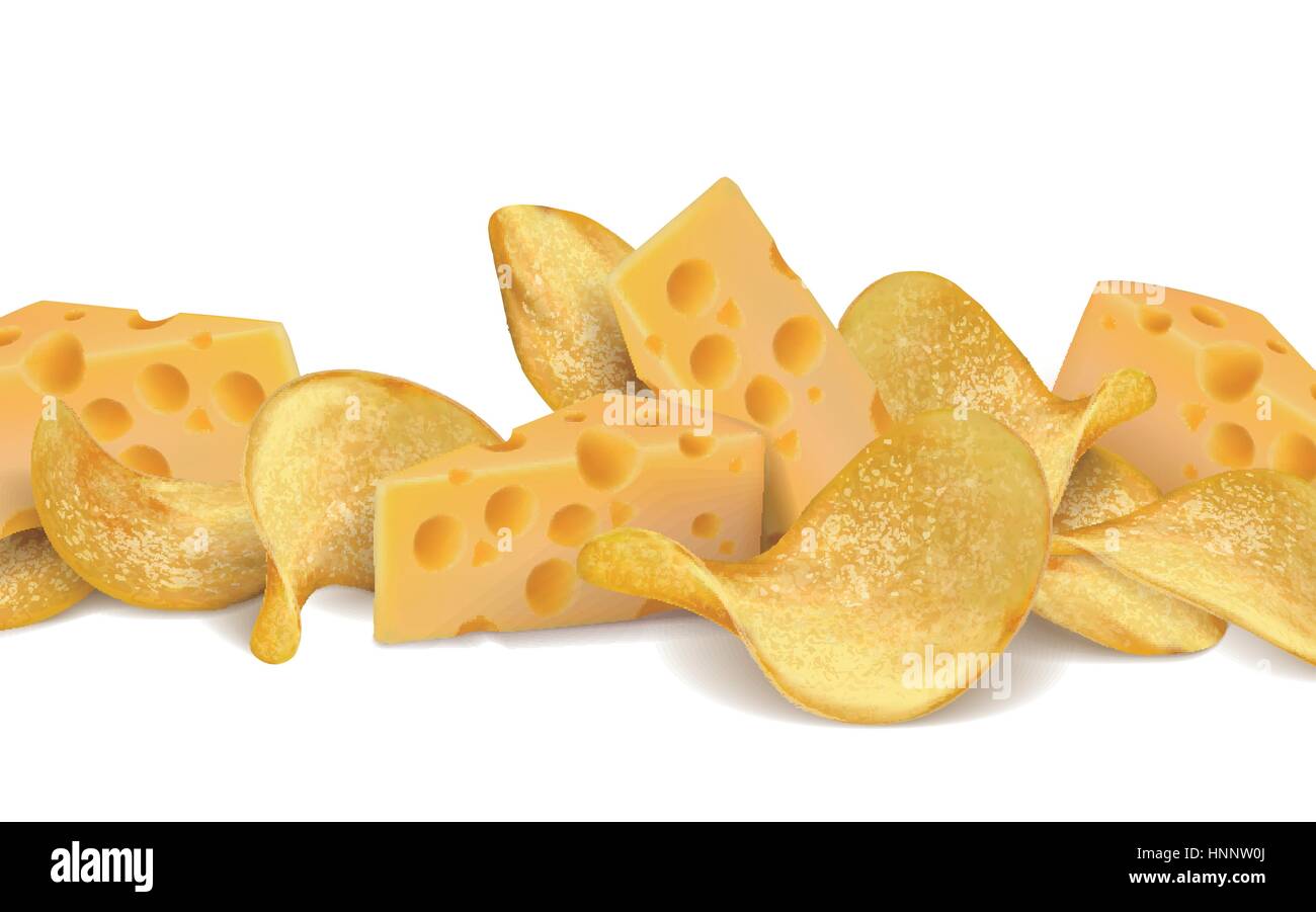 Potato chips Stock Vector Images - Alamy