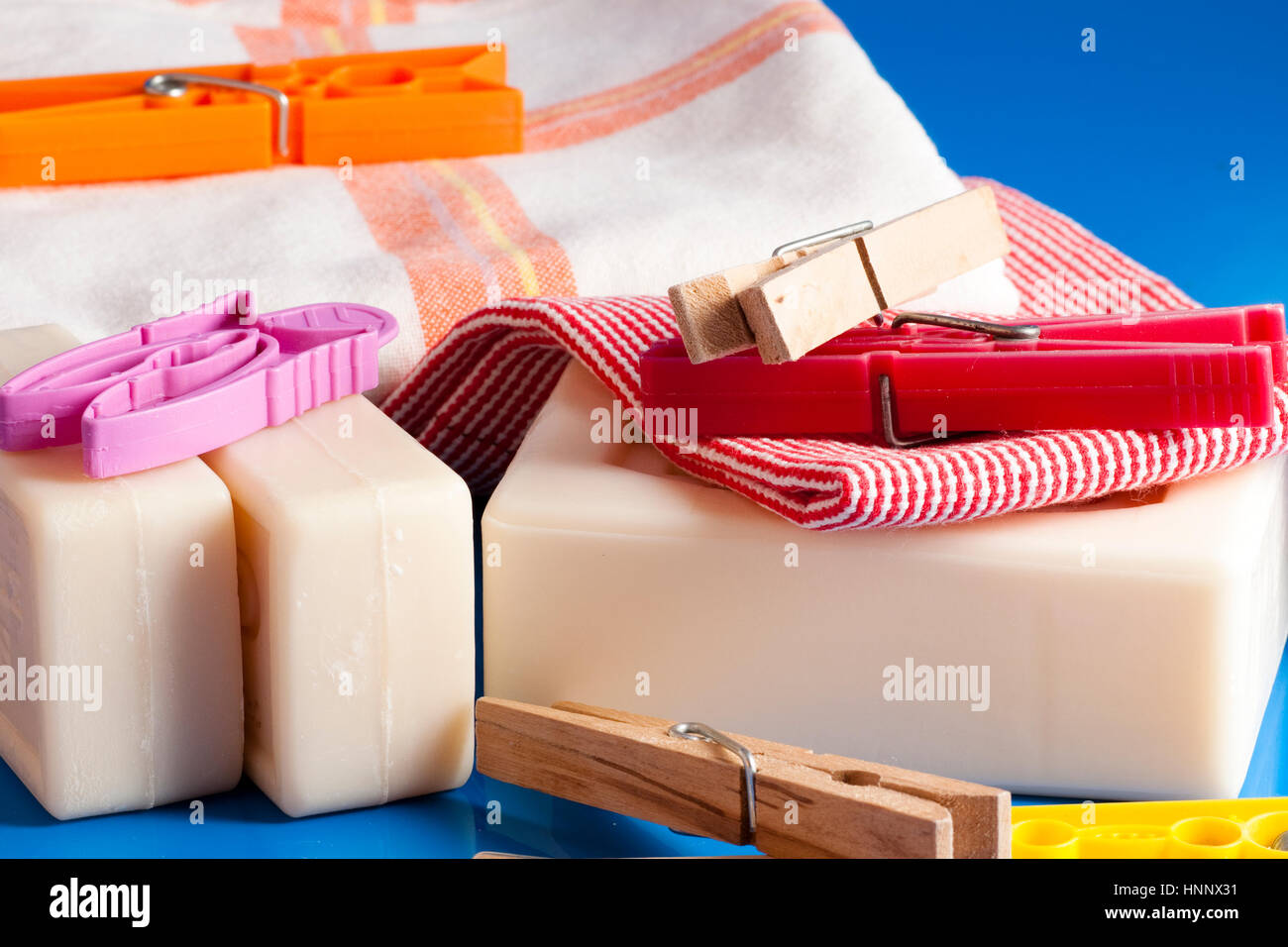 soap, clothes and laundry Stock Photo - Alamy