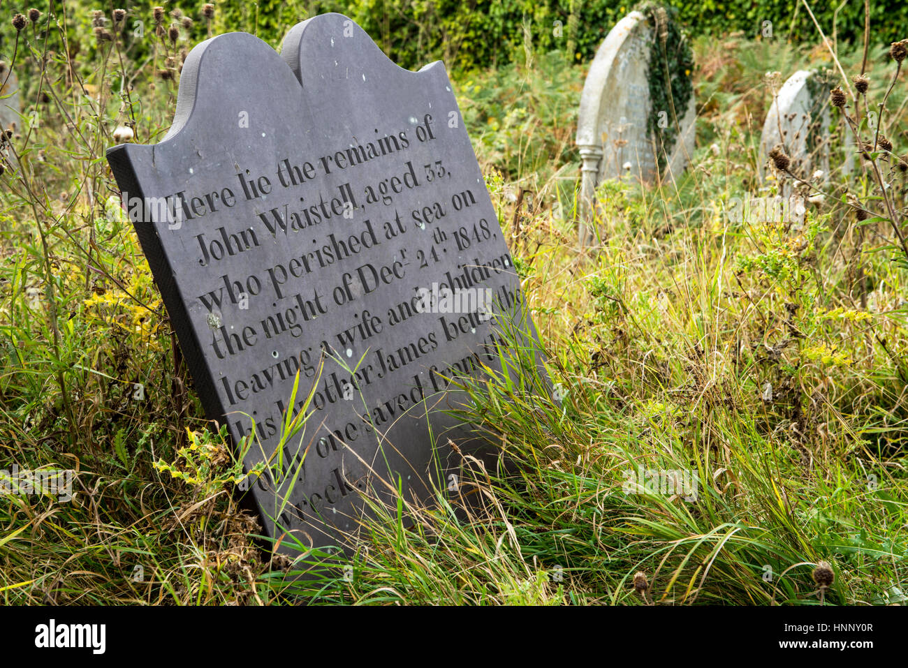 Slate headstones hi-res stock photography and images - Alamy
