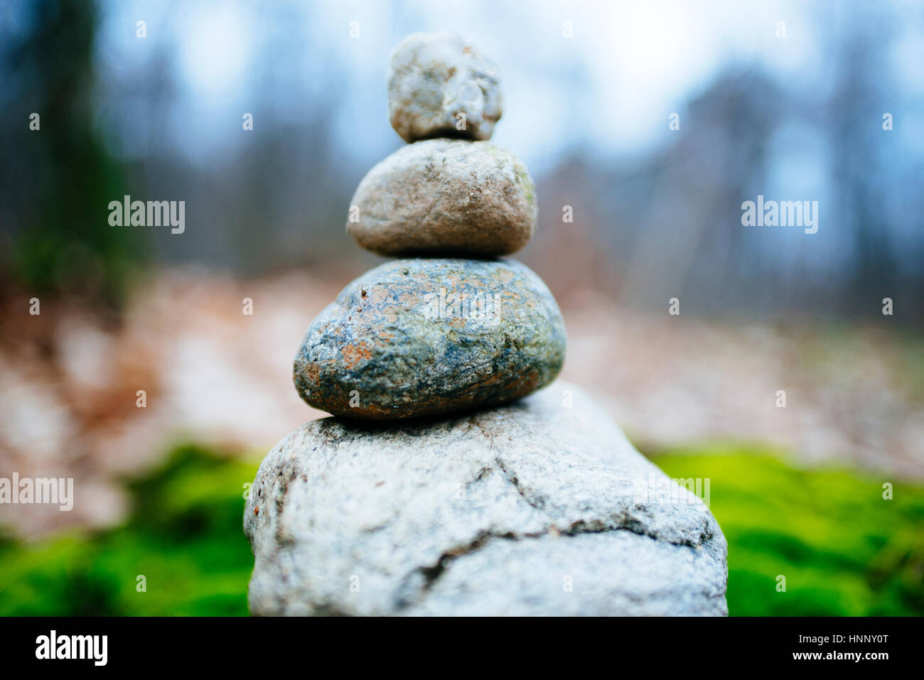 cairn marks the path Stock Photo - Alamy