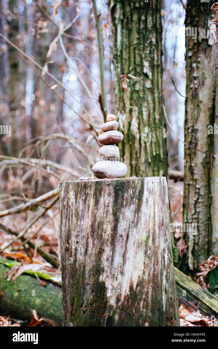 cairn marks the path Stock Photo - Alamy