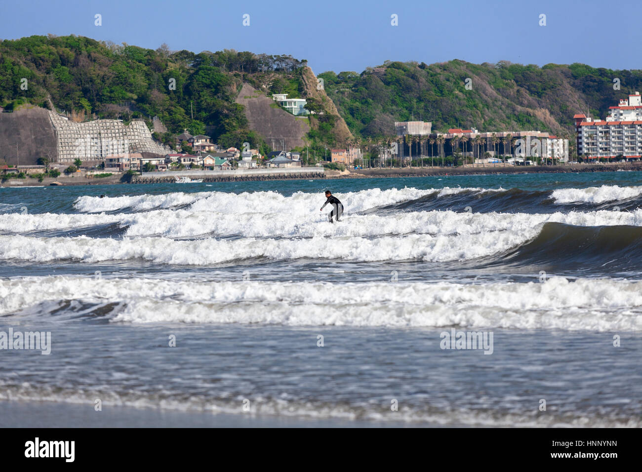 Japanese wave riding hi-res stock photography and images - Alamy