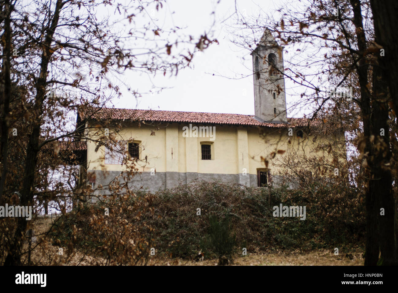 Church of San Quirico in the village of Angera, Varese Italy Stock ...