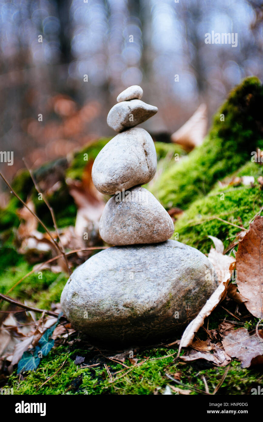 cairn marks the path Stock Photo - Alamy