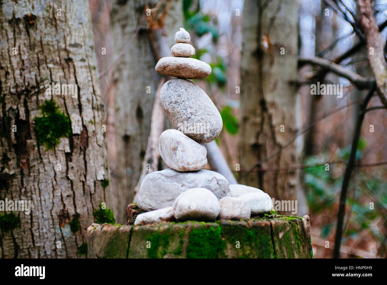 cairn marks the path Stock Photo - Alamy