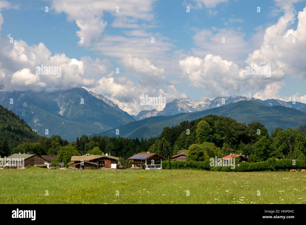 Alpine village in Tyrol, Austria Stock Photo - Alamy