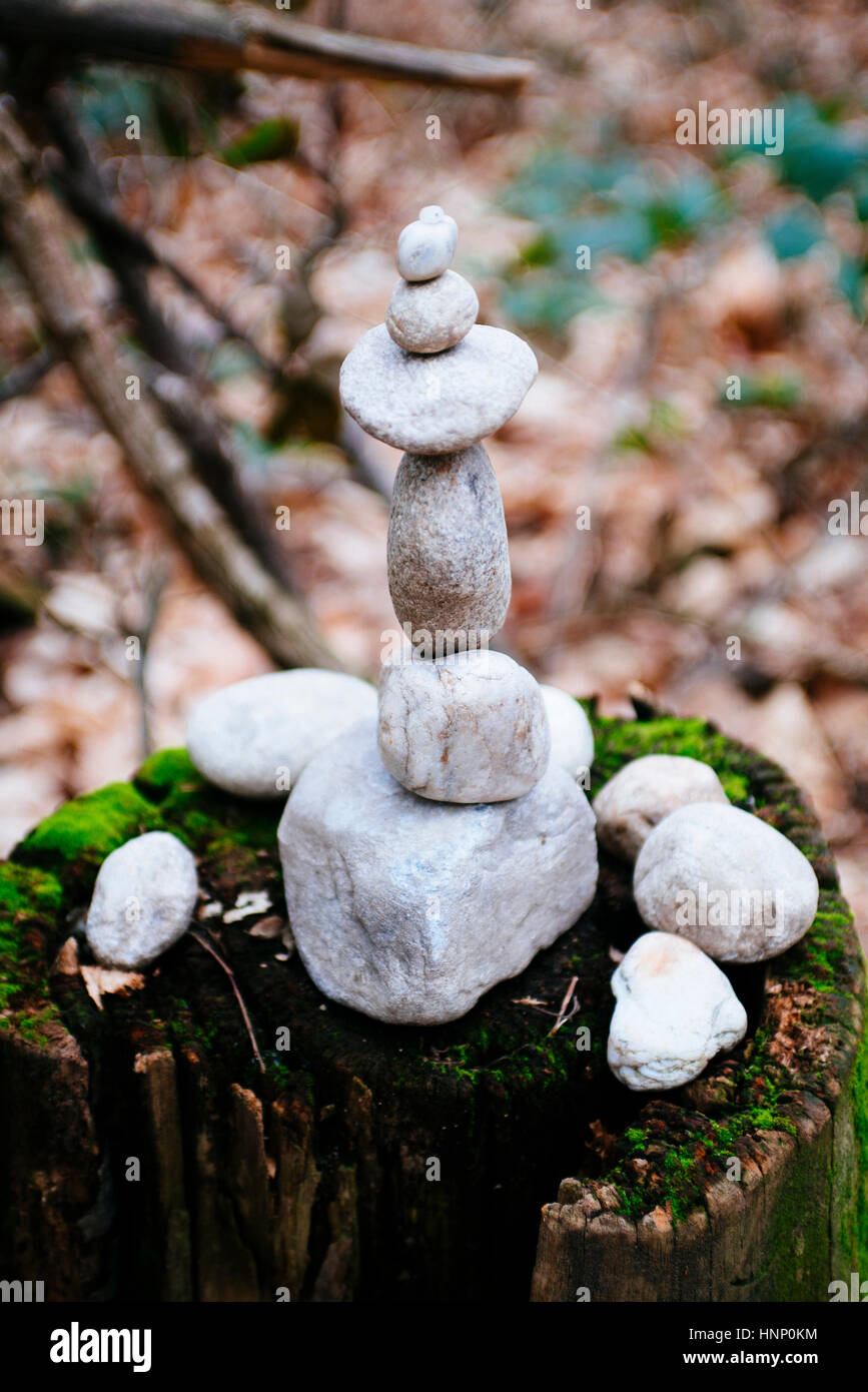 cairn marks the path Stock Photo - Alamy