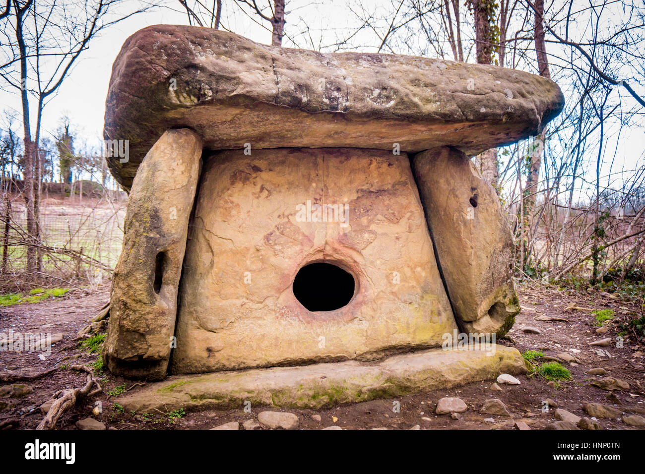 Dolmen in the forest. Near Gelendzhyk, Russia Stock Photo - Alamy