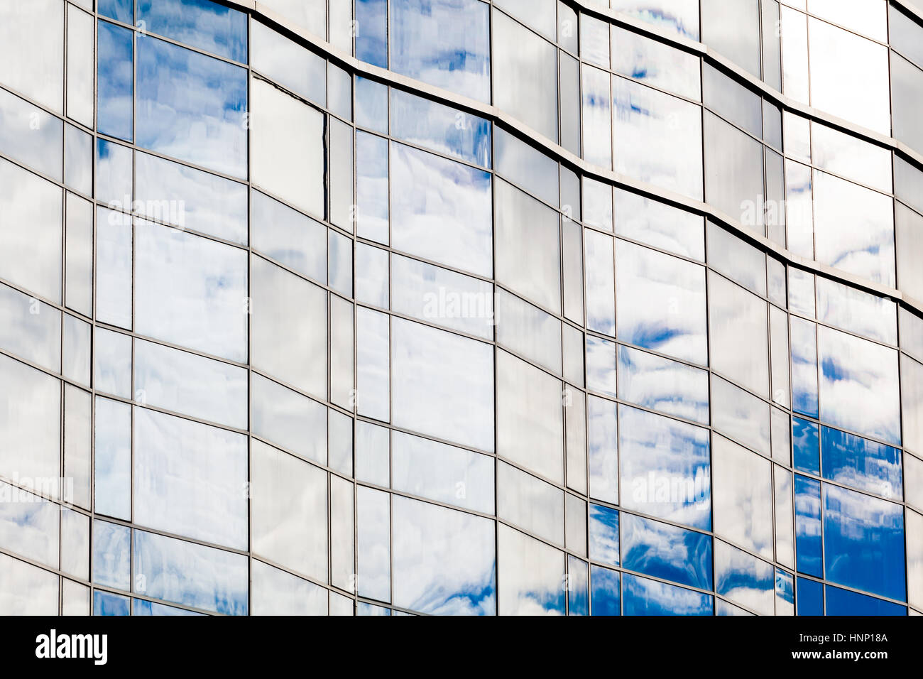 Windows of Modern Office Building. Modern office building with facade ...