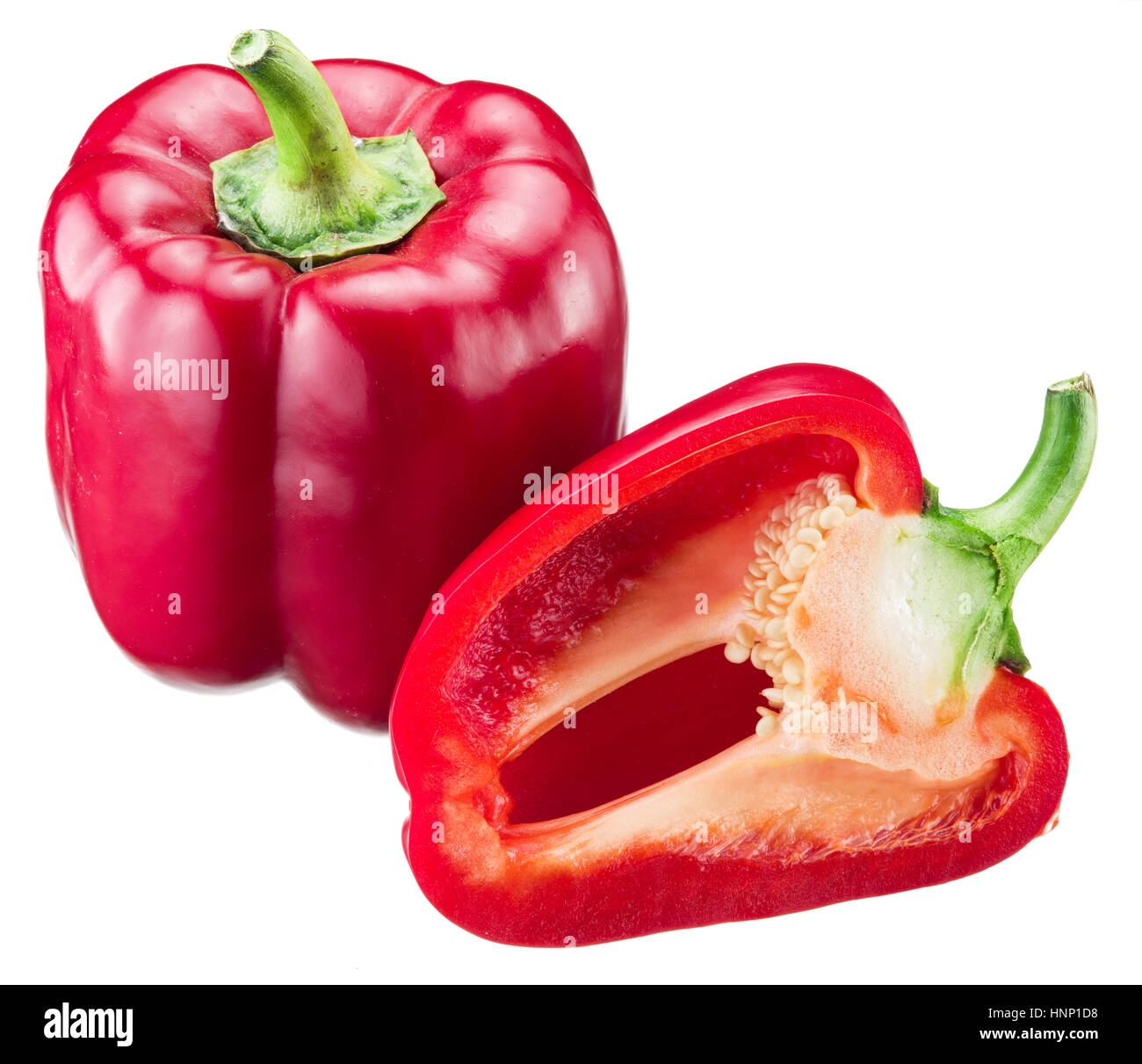 red pepper isolated on white background Stock Photo - Alamy