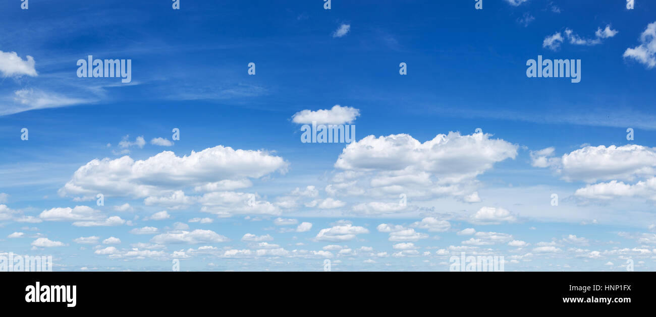 Blue sky with heavy clouds. Panorama Stock Photo - Alamy
