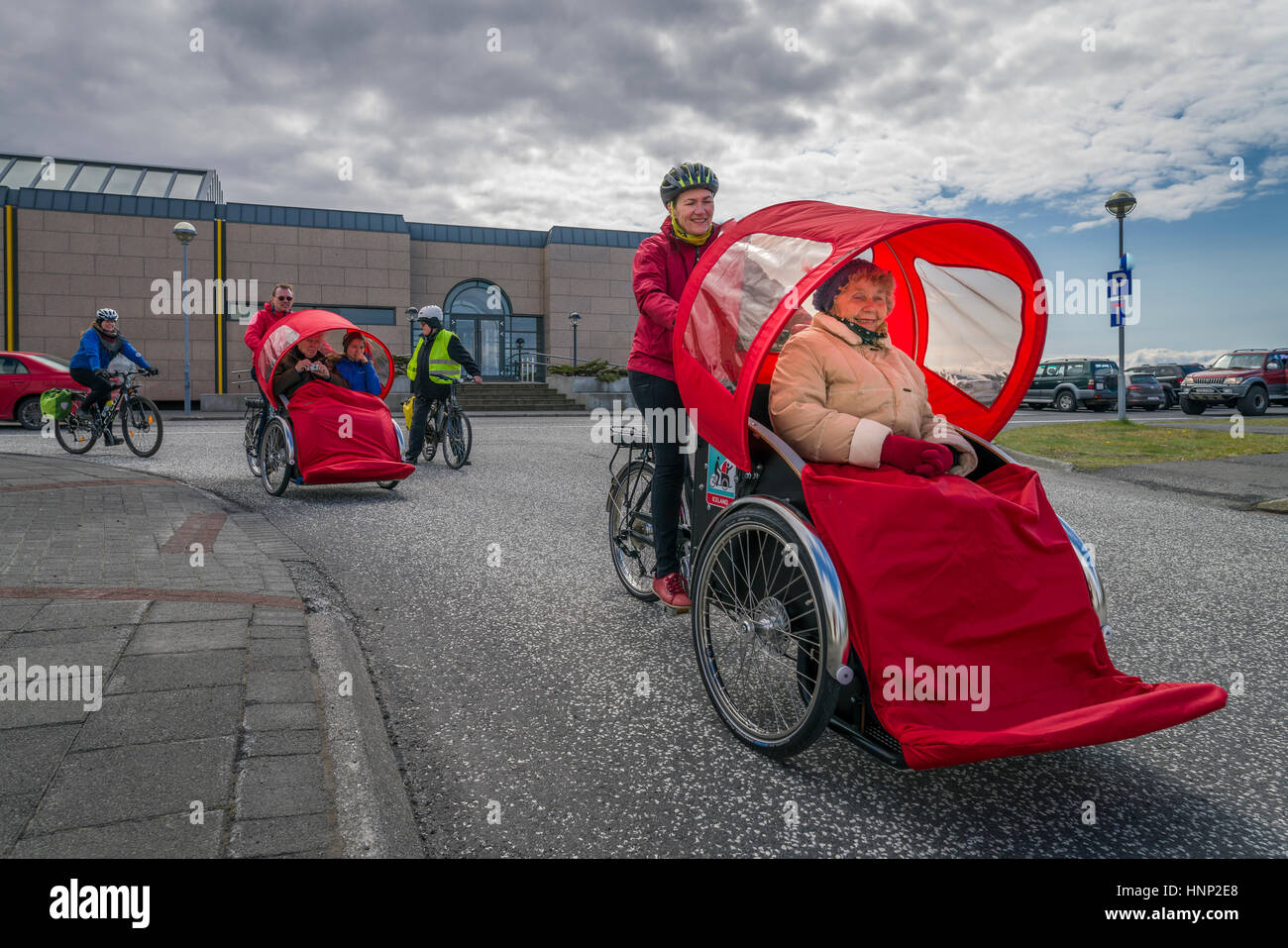 Senior outing Bicycle and wheelchair connected, Kopavogur, Iceland ...