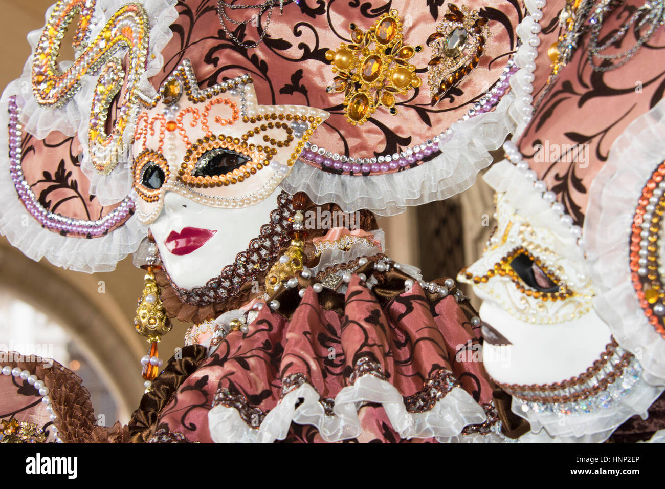 Beautiful hat costume venice hi-res stock photography and images - Alamy