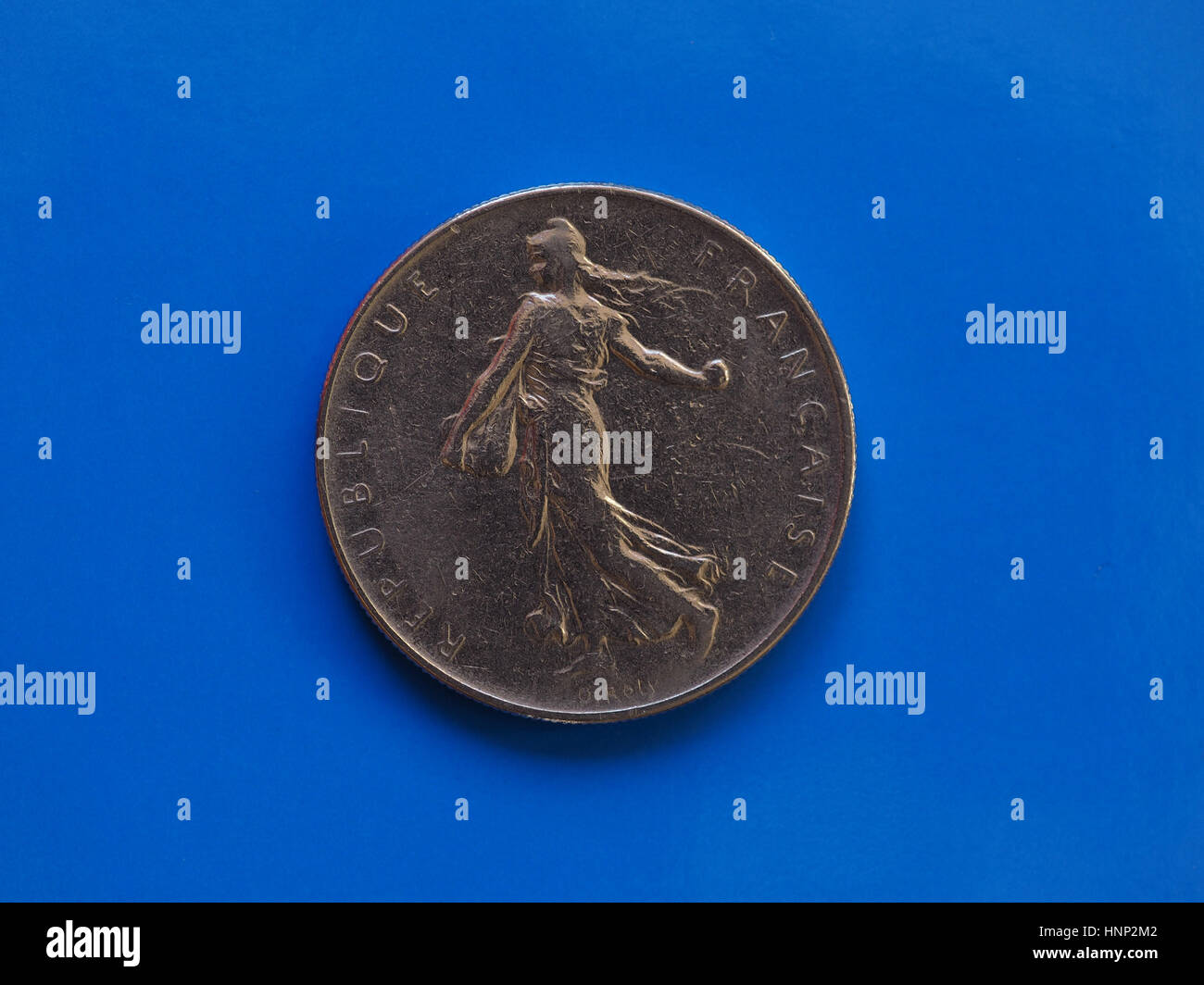One french franc coin hi-res stock photography and images - Alamy