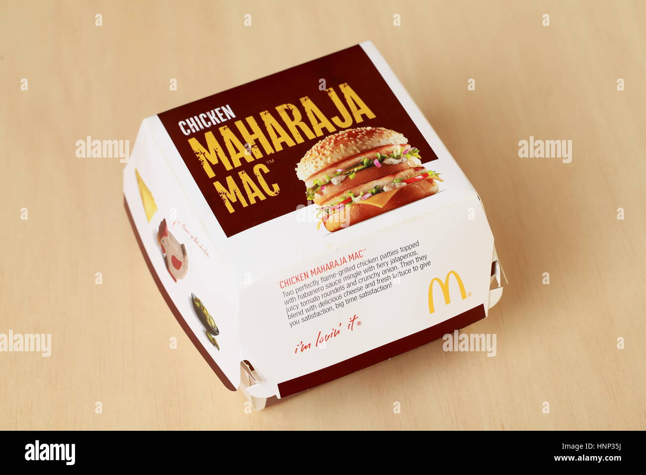 McDonald's Chicken Maharaja Mac Stock Photo - Alamy