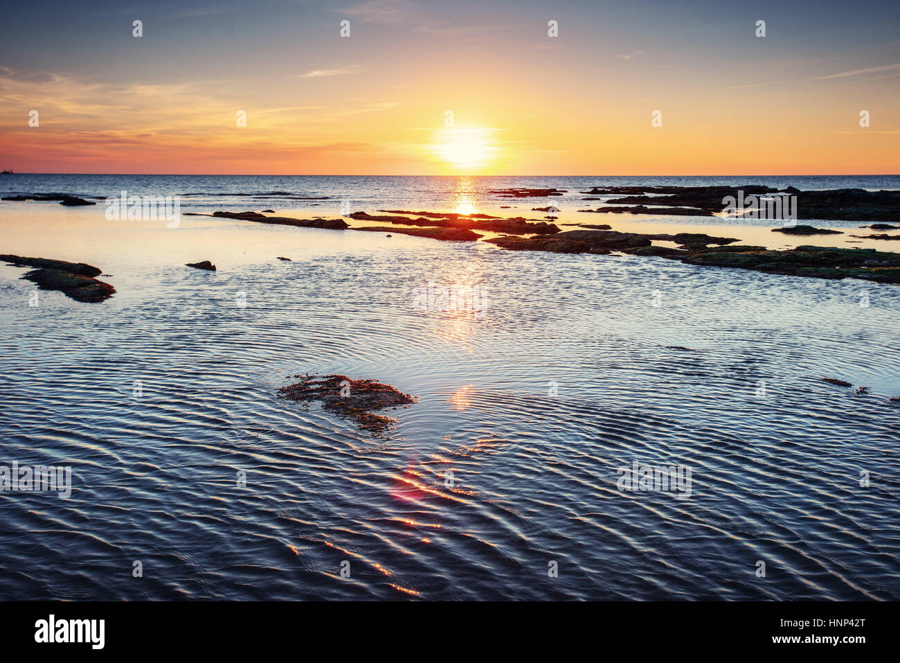 Fantastic view of the nature reserve Monte Cofano. Dramatic scen Stock ...