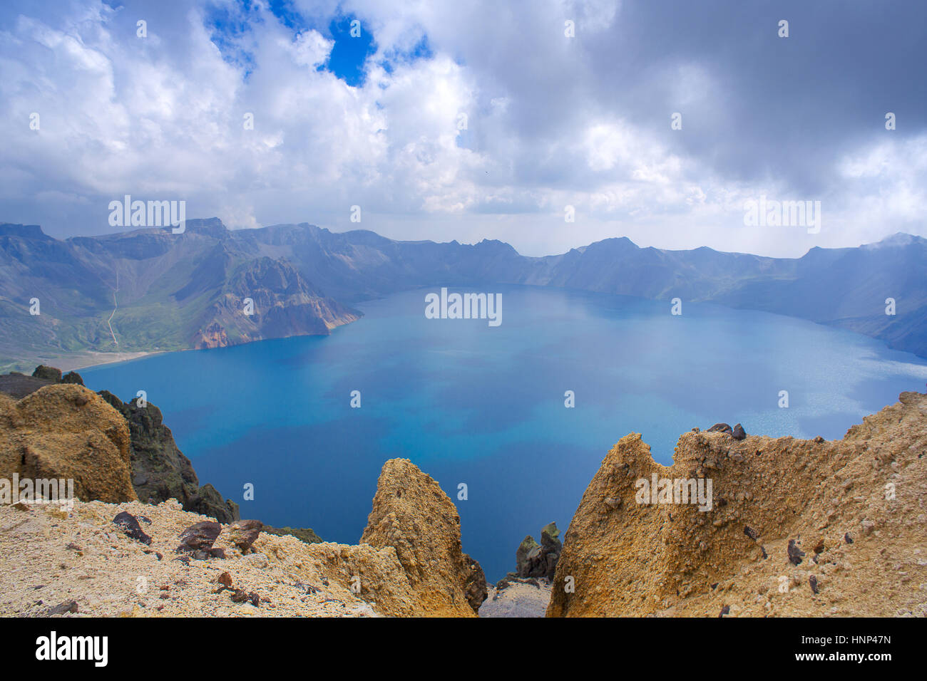 Tianchi Lake in Changbai Mountain,Heilongjiang Province,China Stock ...