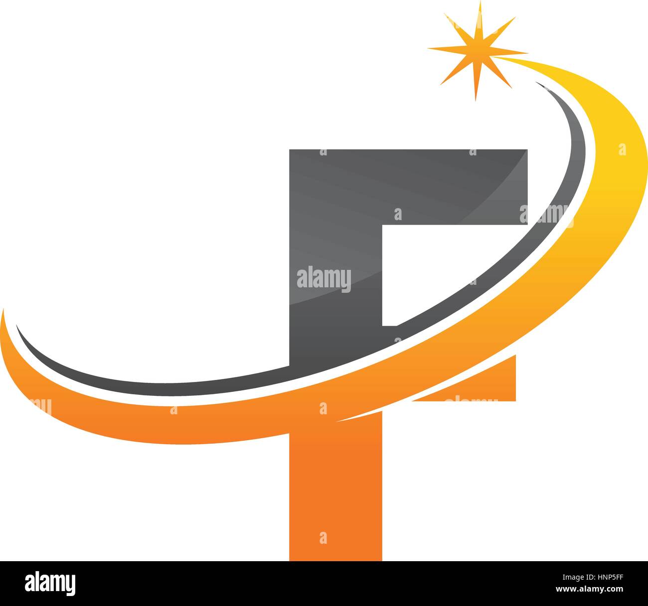 Star Swoosh Letter F Stock Vector Image & Art - Alamy