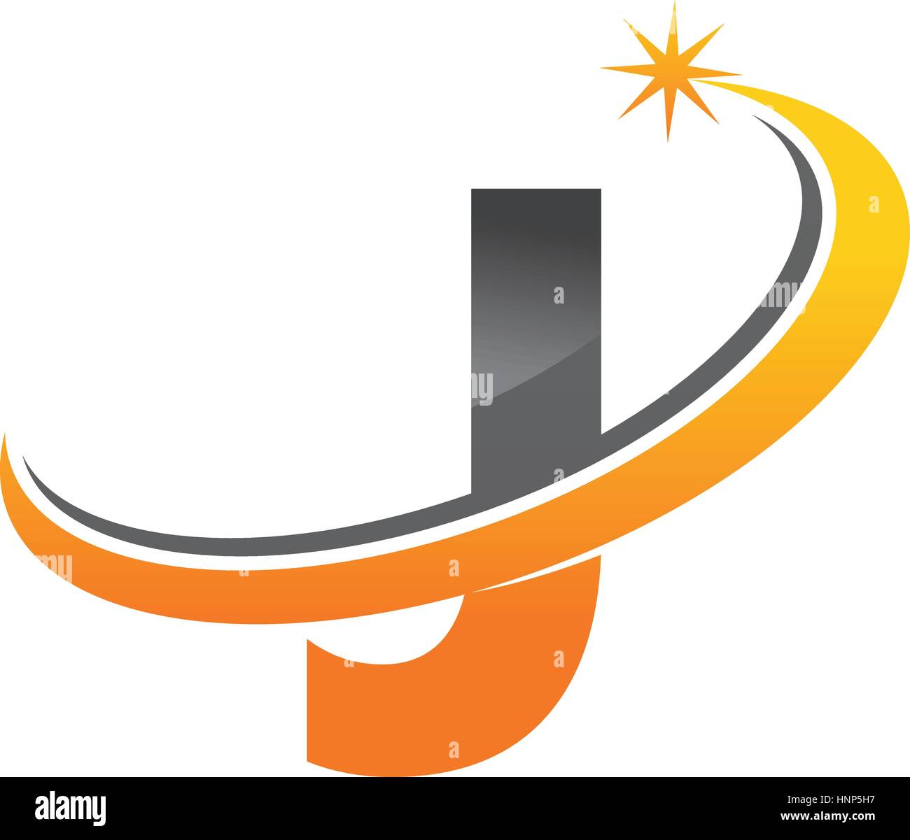 Star Swoosh Letter J Stock Vector Image & Art - Alamy