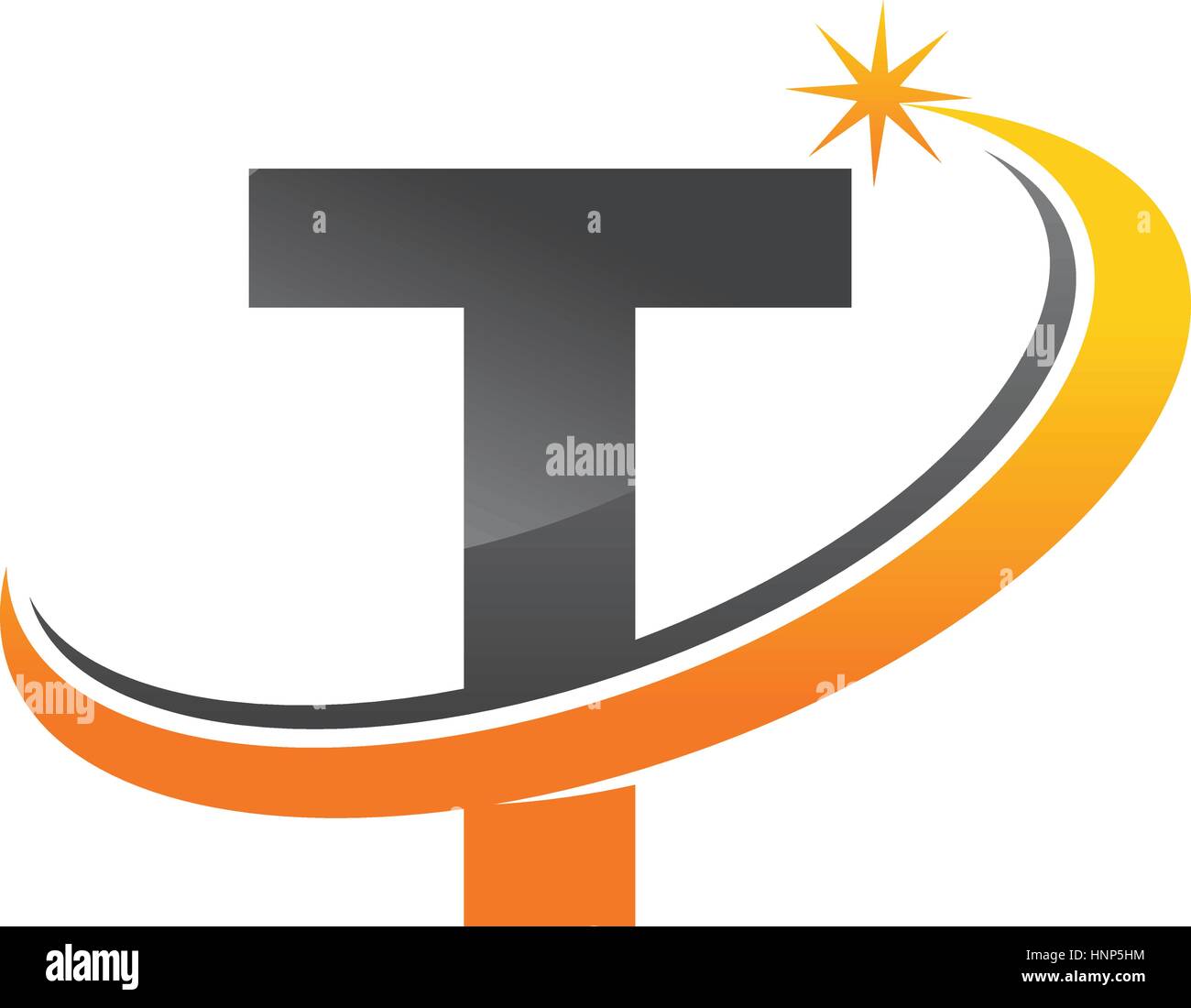 Star Swoosh Letter T Stock Vector Image & Art - Alamy