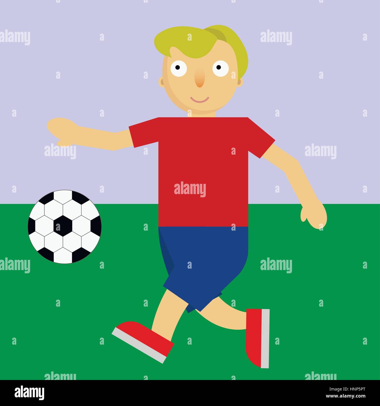Ball man child Stock Vector Images - Alamy