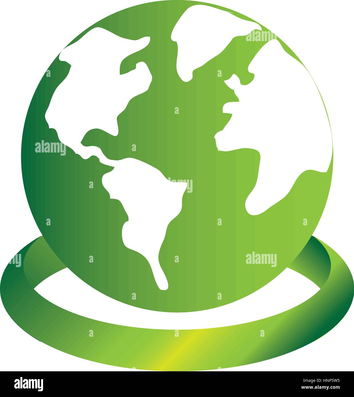 earth world with circular base in 3d vector illustration Stock Vector ...