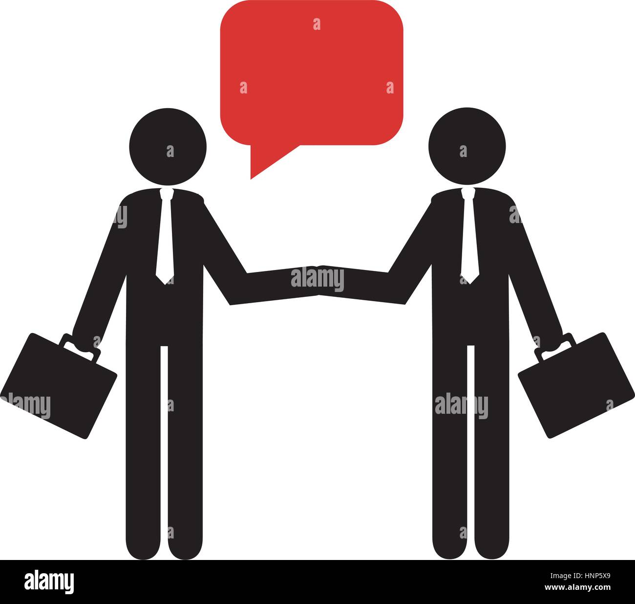 silhouette pictogram executive men and dialog callout box vector ...