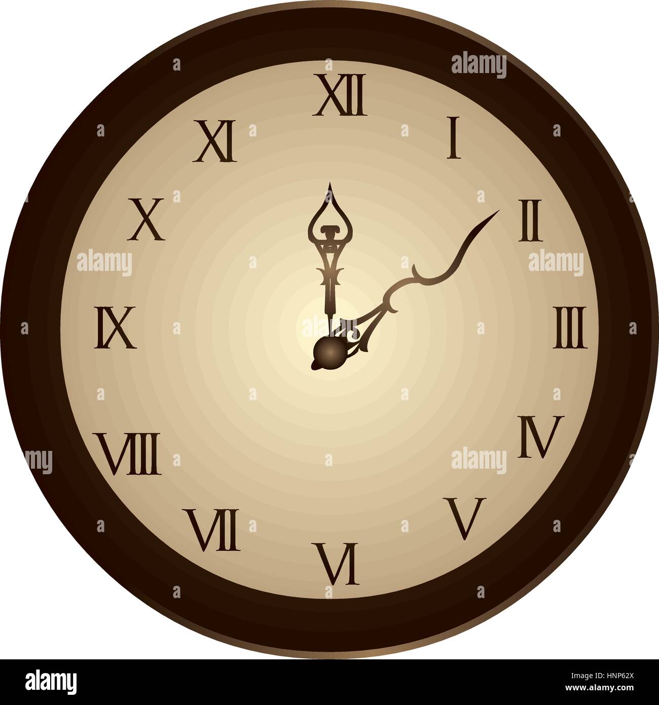 circular frame with wall clock vector illustration Stock Vector Image ...