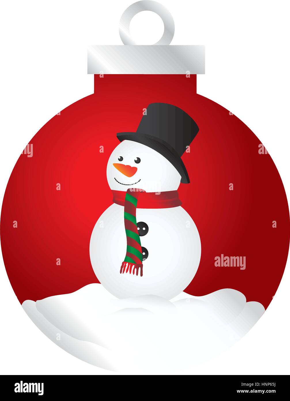 color silhouette of garland with snowman vector illustration Stock ...
