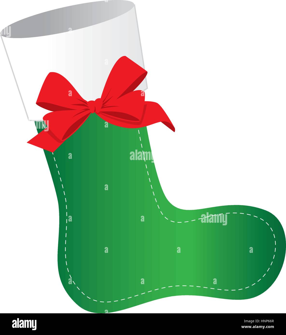 ornament christmas boots with red ribbon bow vector illustration Stock ...