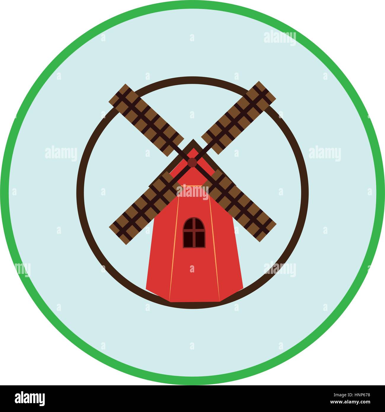 Circular windmill Stock Vector Images - Alamy