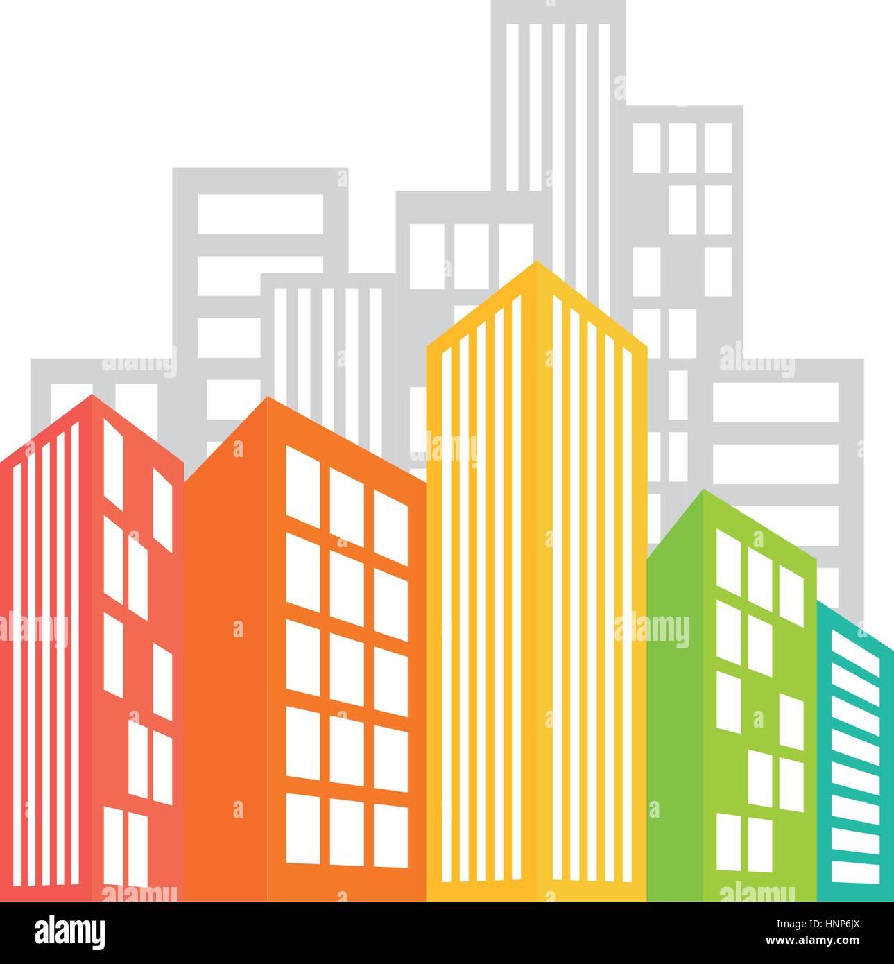 city buildings symbol icon vector illustration graphic design Stock ...