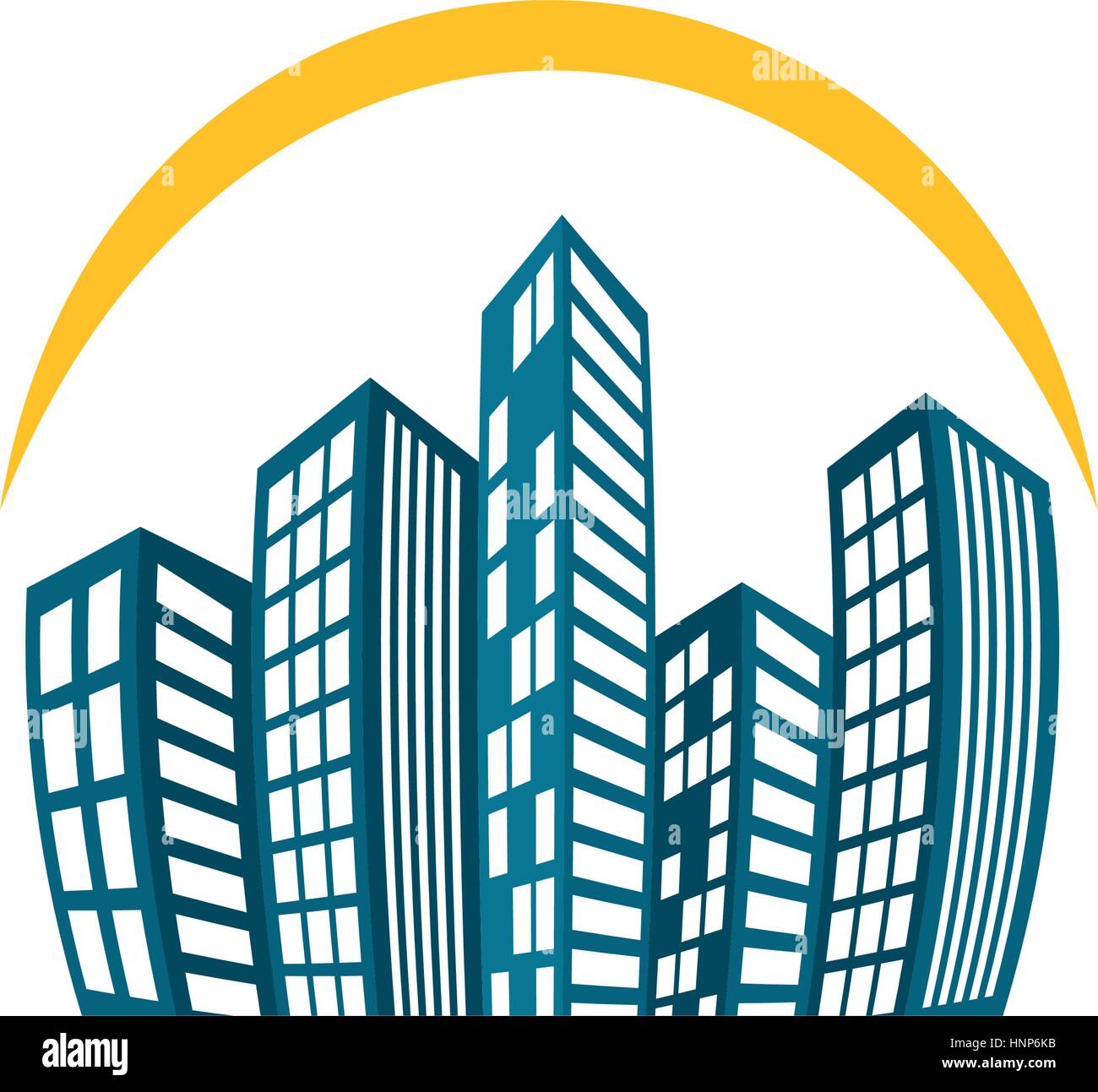 city buildings symbol Stock Vector Image & Art - Alamy