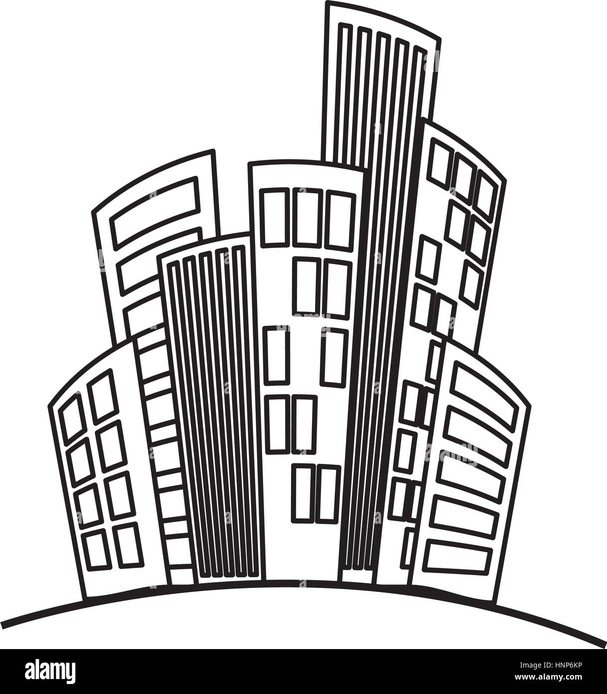 city buildings symbol Stock Vector Image & Art - Alamy