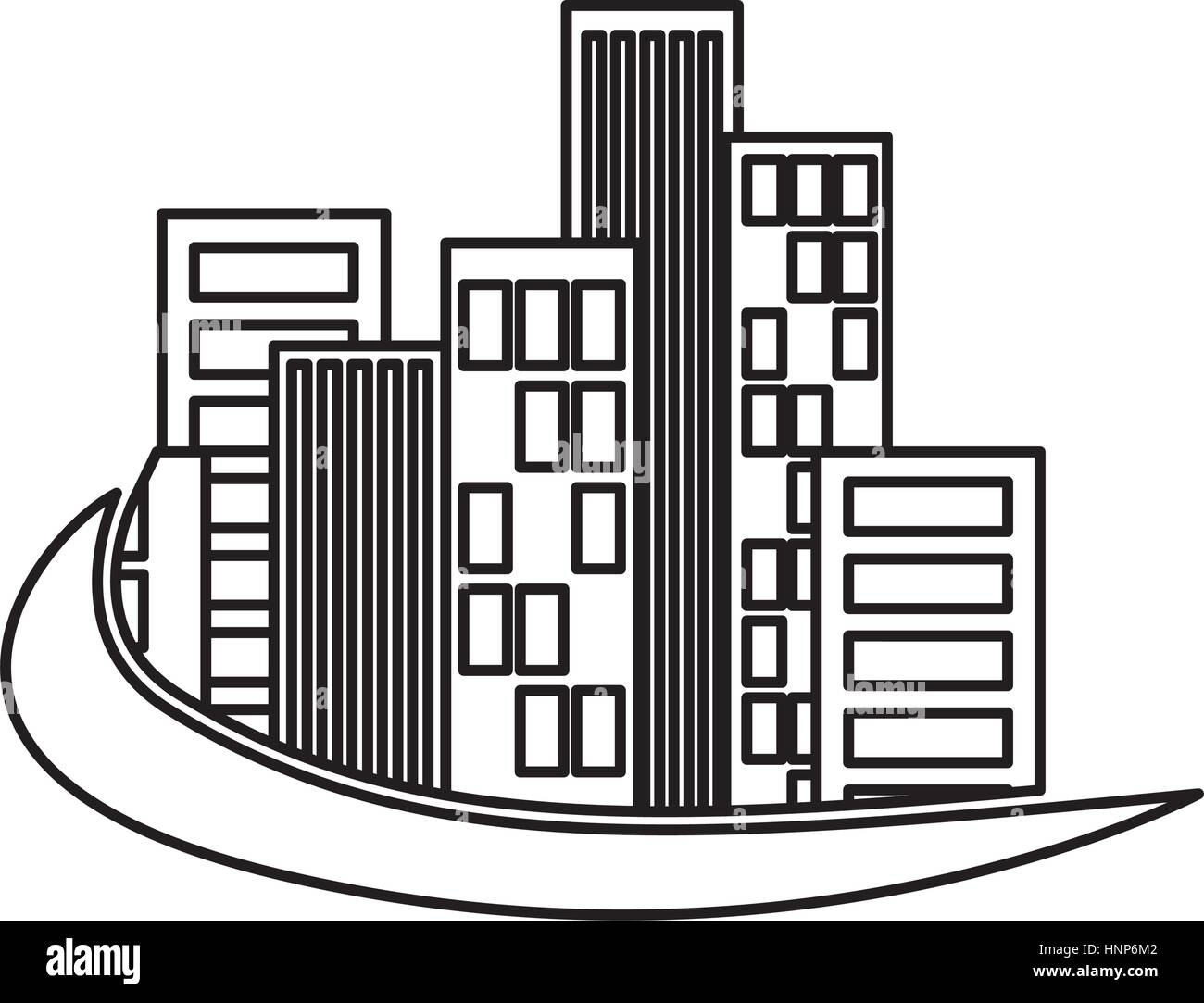city buildings symbol icon vector illustration graphic design Stock ...