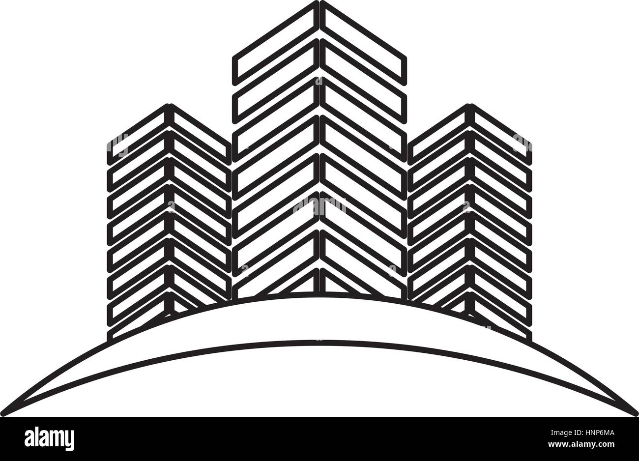 city buildings symbol icon vector illustration graphic design Stock ...