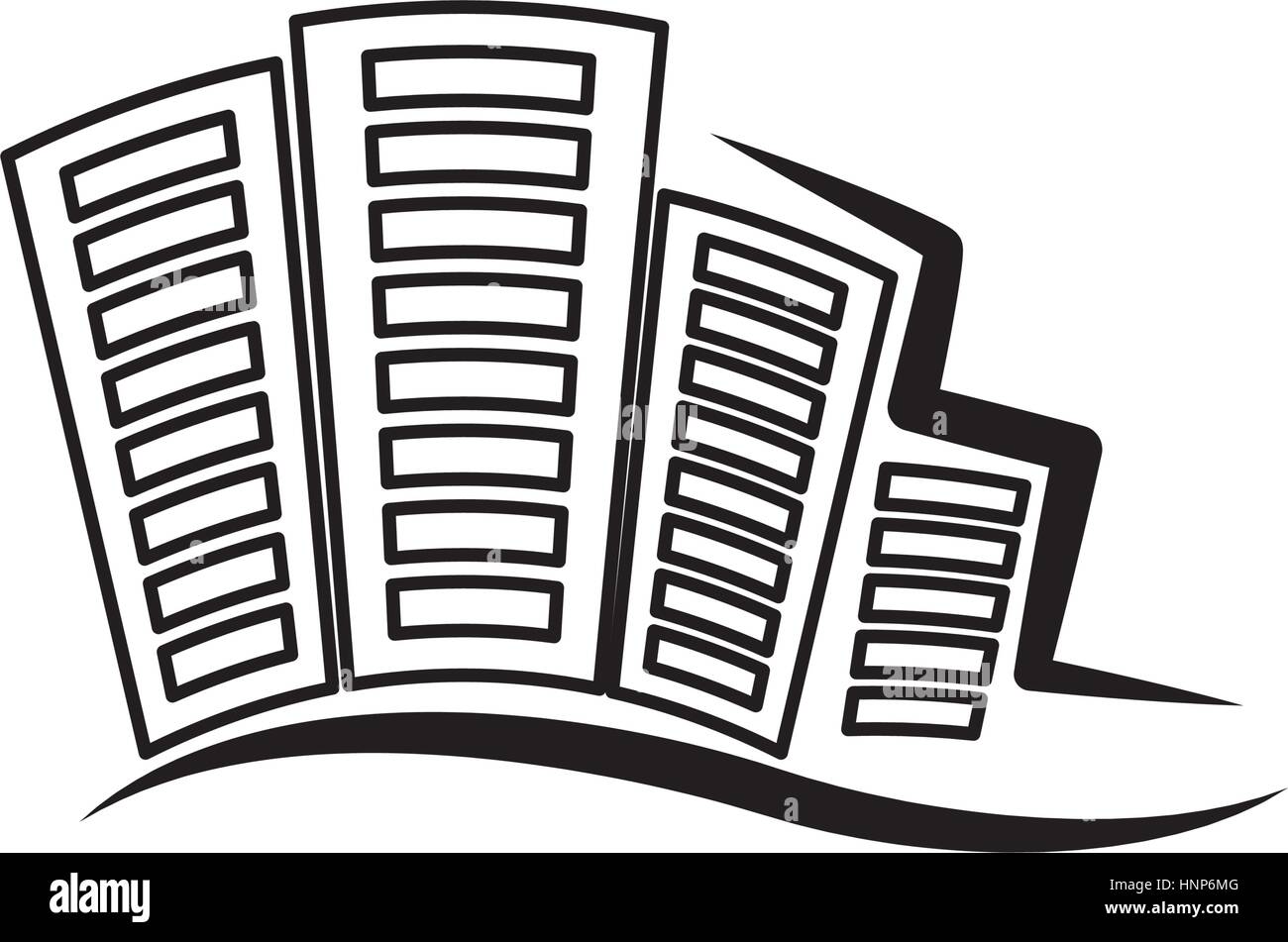 city buildings symbol icon vector illustration graphic design Stock ...